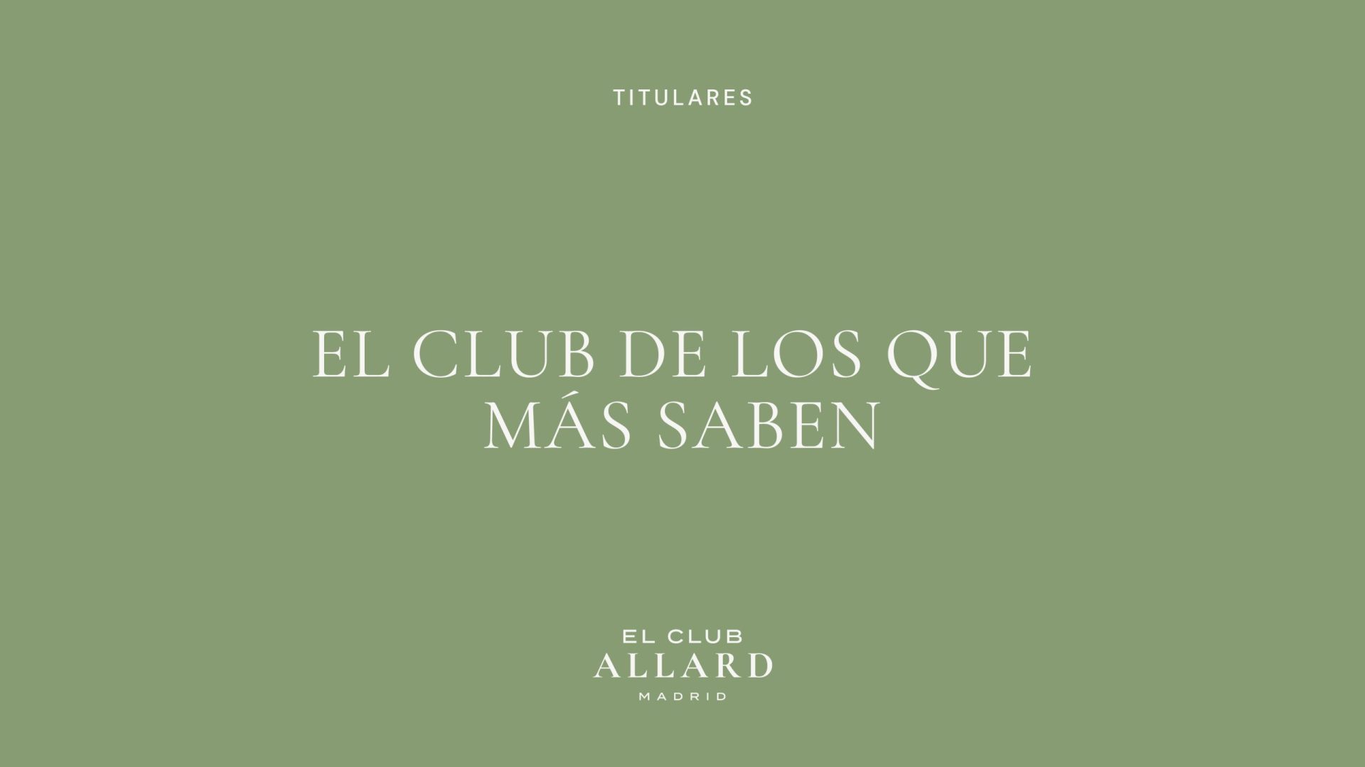 El Club Allard • Agencia Gastro